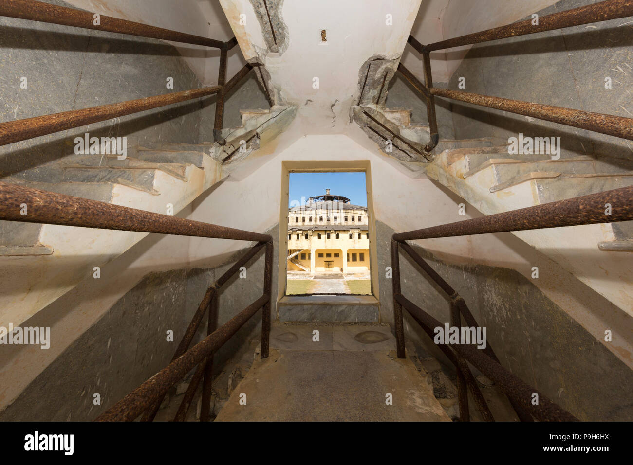 Interior view of the Presidio Modelo, Model Prison, built in the late ...