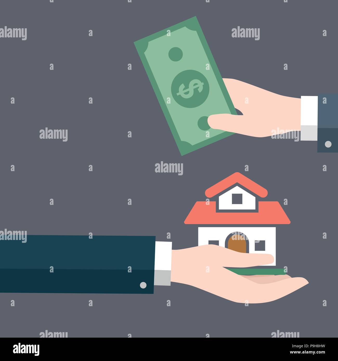 Giving house Stock Vector Images - Alamy