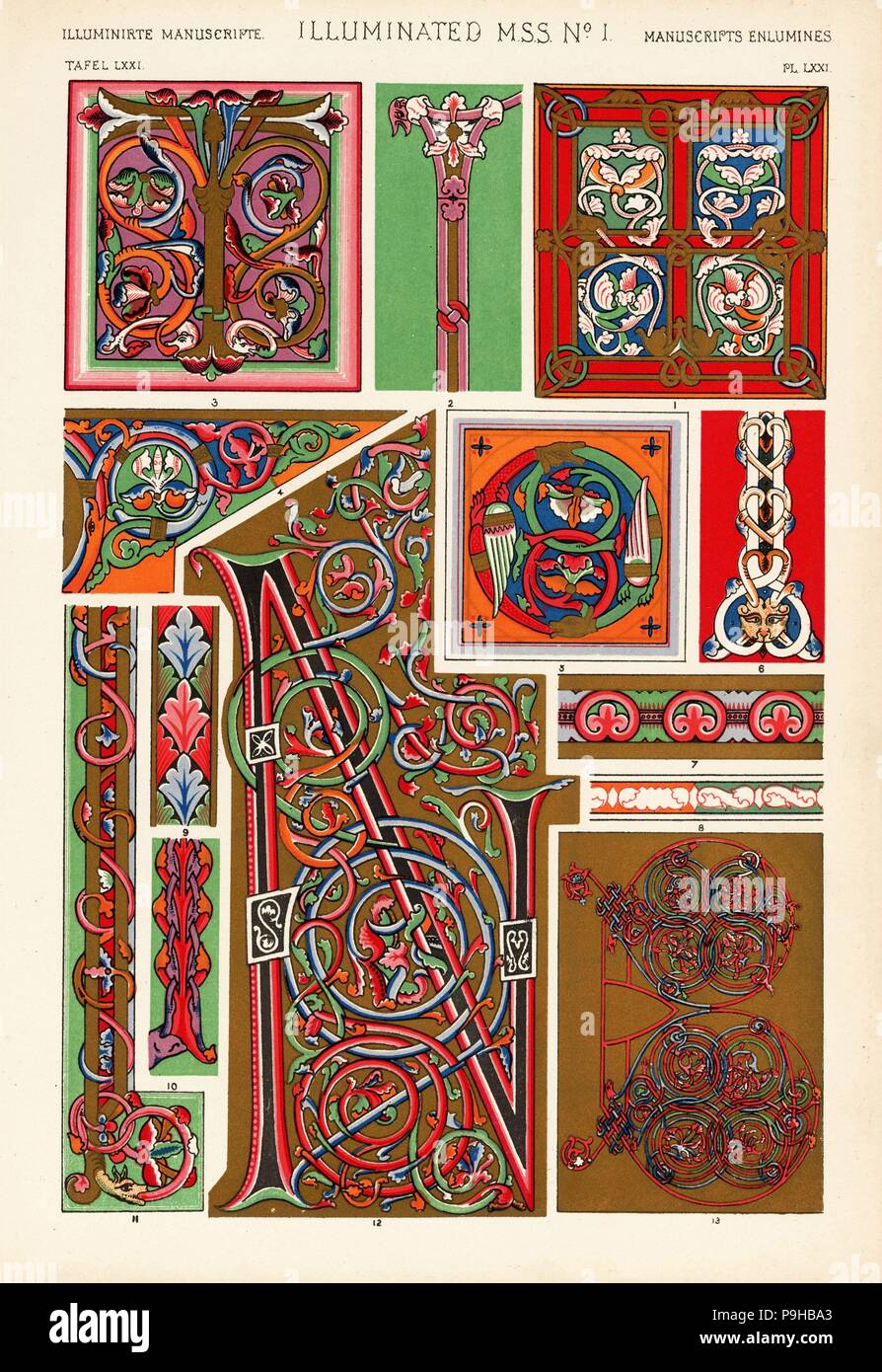 Medieval illuminated manuscripts from the 12th century 1-12, and 13th ...