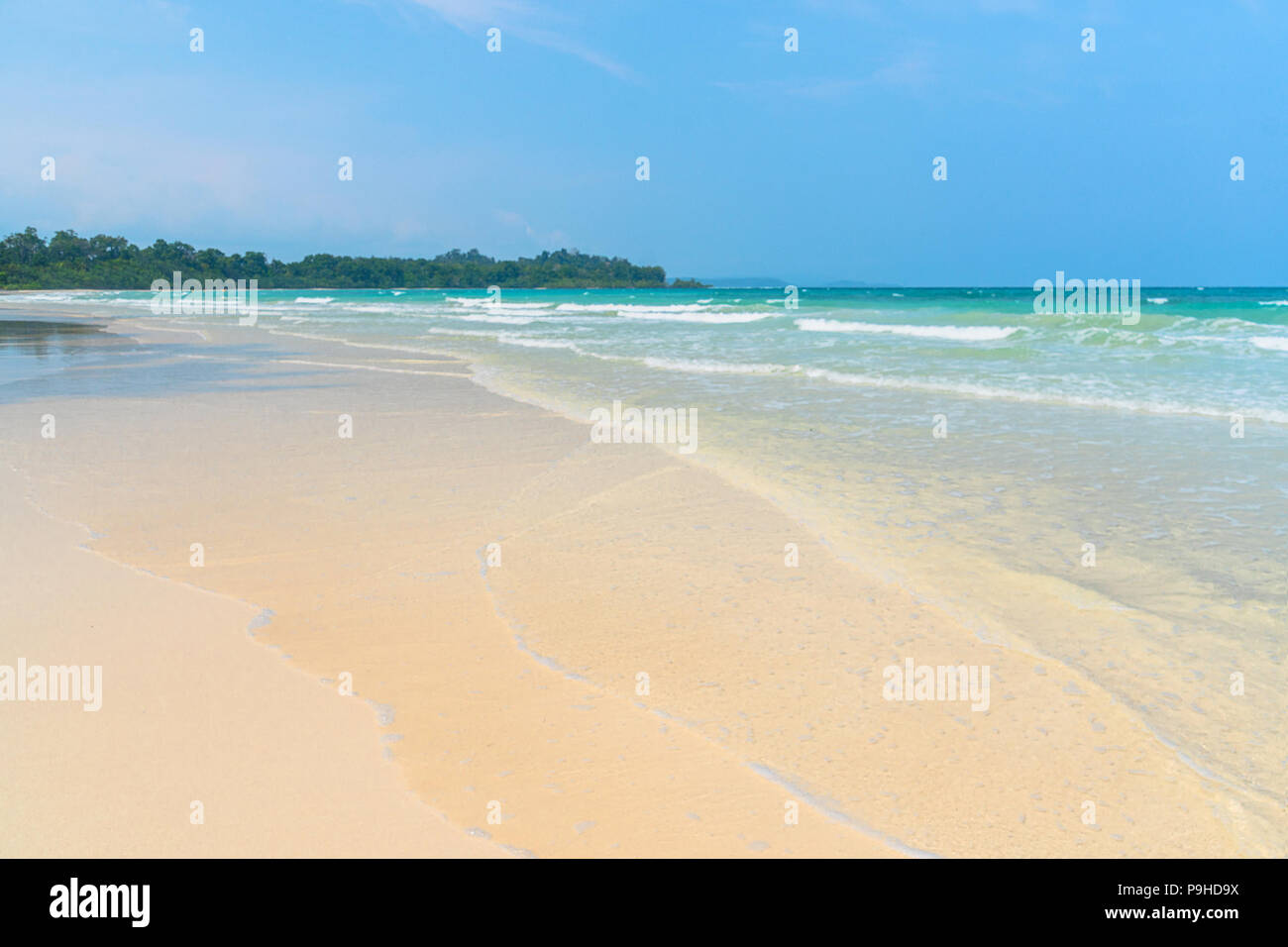 Andaman and Nicobar islands. India. North Passage Island. Beautiful sea ...