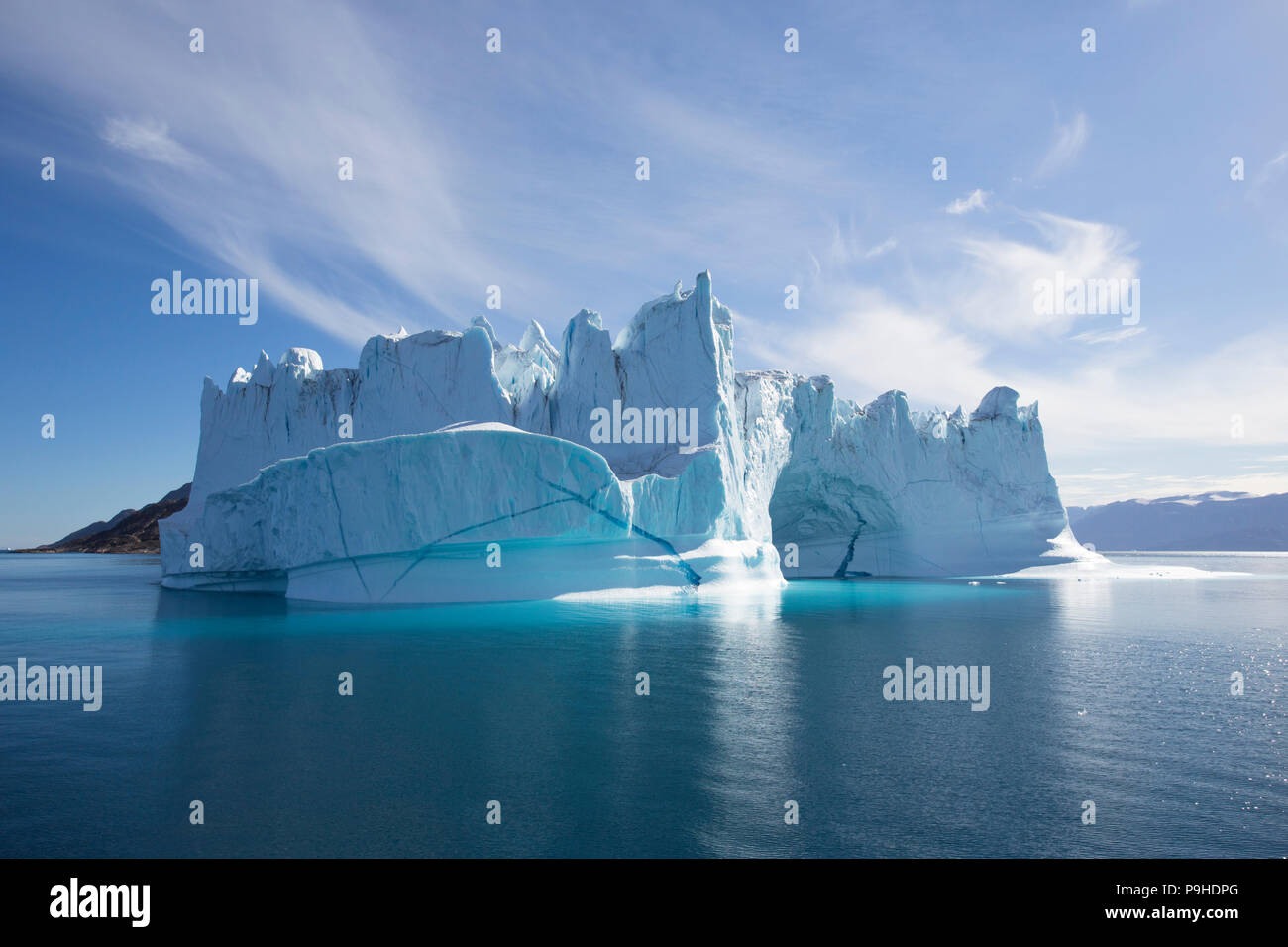 Enormous, beautiful iceberg, Scoresby Sound, Greenland Stock Photo - Alamy
