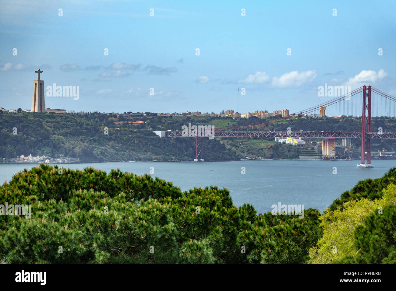 Red suspension bridge over hi-res stock photography and images - Alamy