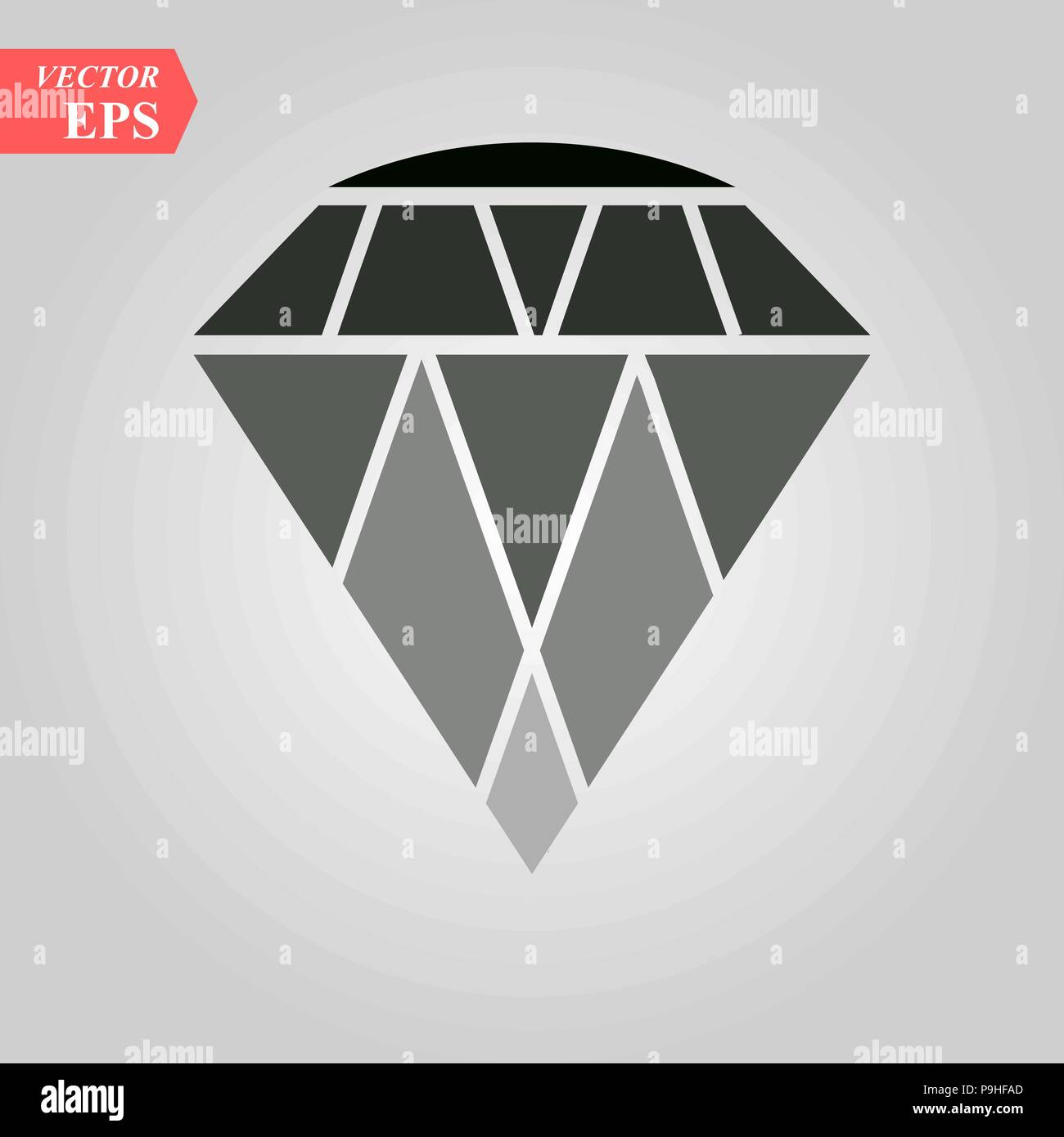 diamond icon, diamond icon on white background Stock Vector Image & Art ...