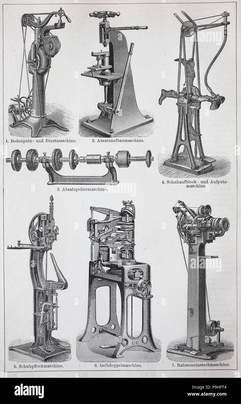 Historical machines for shoe production hi-res stock photography and ...