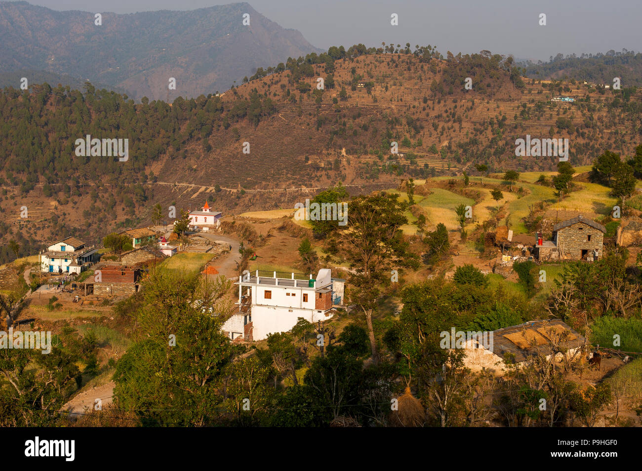 Kala Agar village, Kumaon Hills, Uttarakhand, India Stock Photo - Alamy