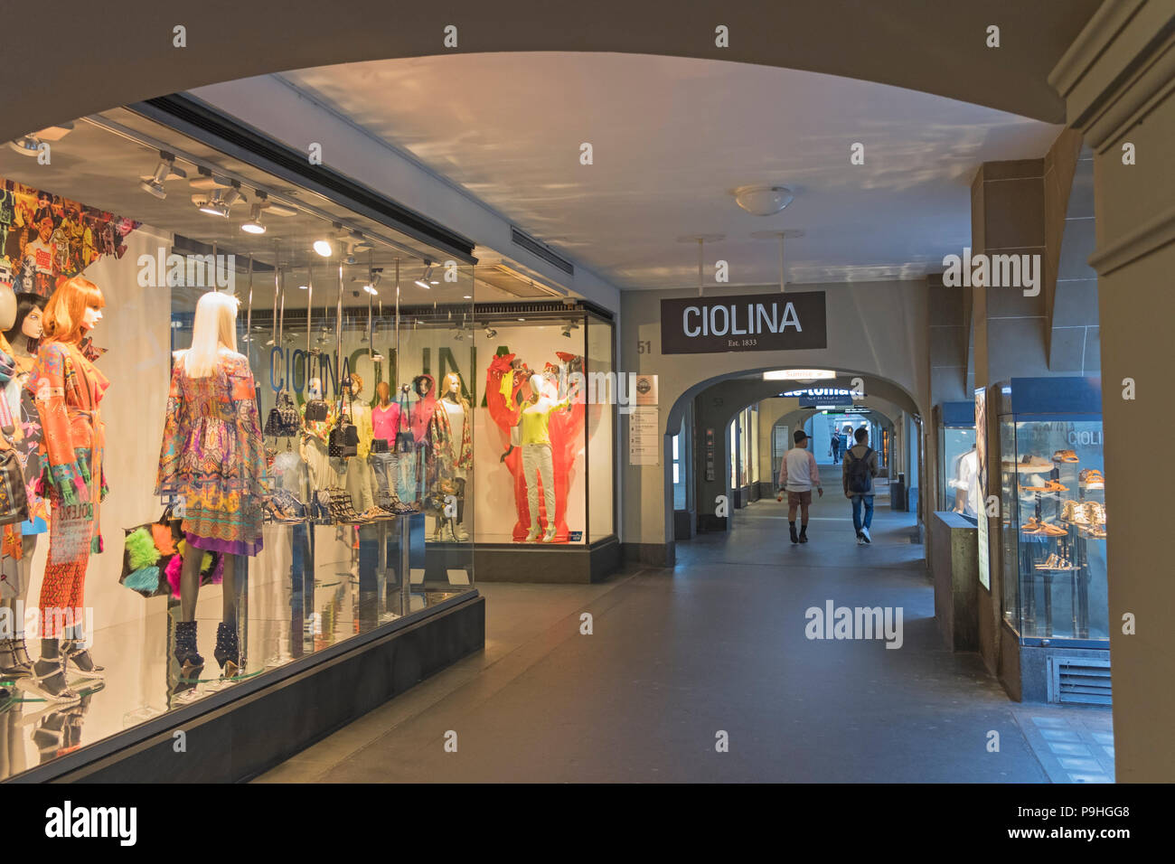 Switzerland bern arcade hi-res stock photography and images - Alamy