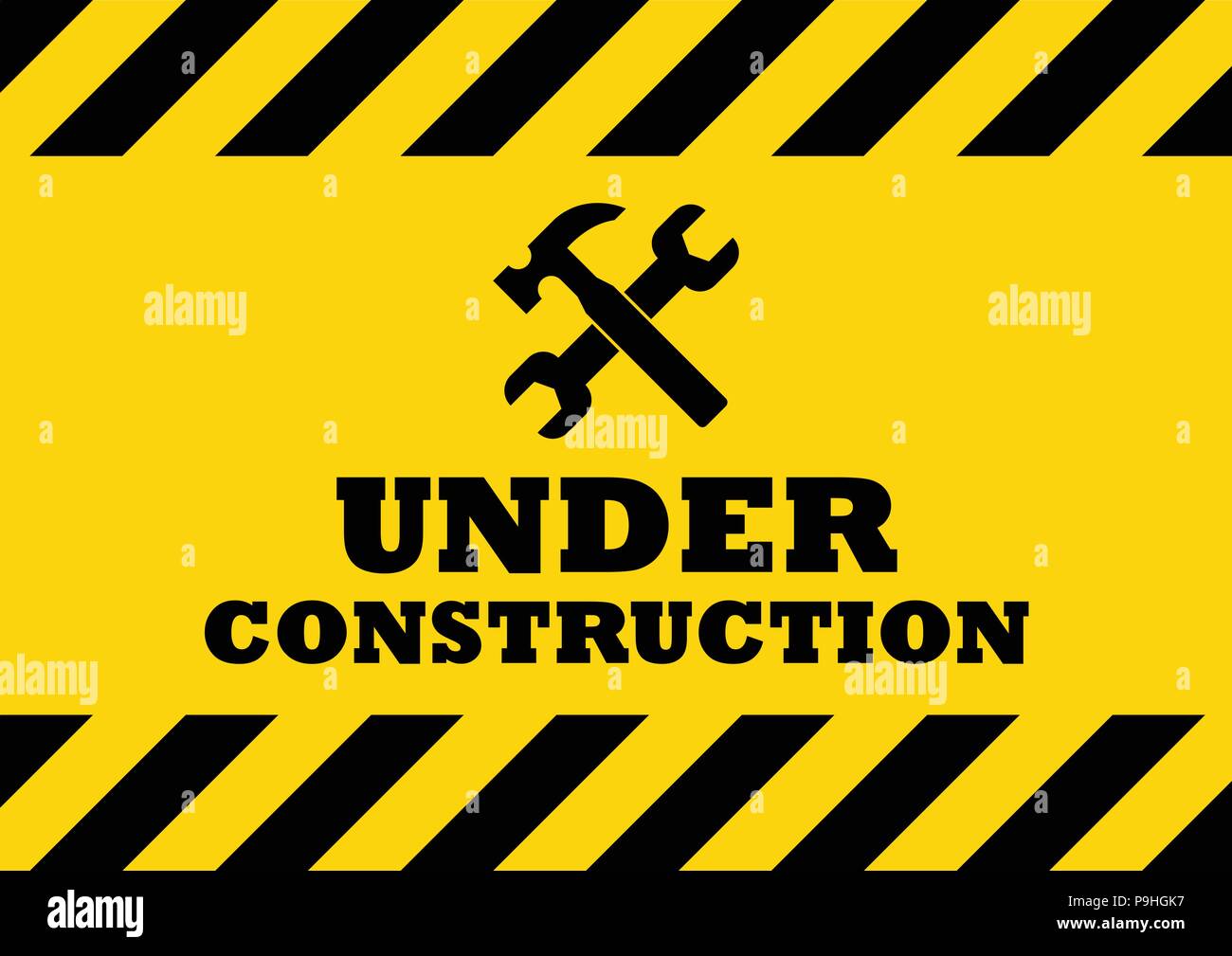 Under Construction Sign. Vector illustration Stock Vector Image & Art ...