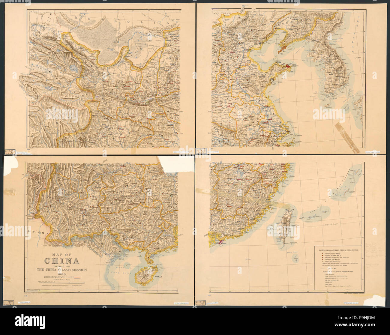 A map of China Stock Photo - Alamy