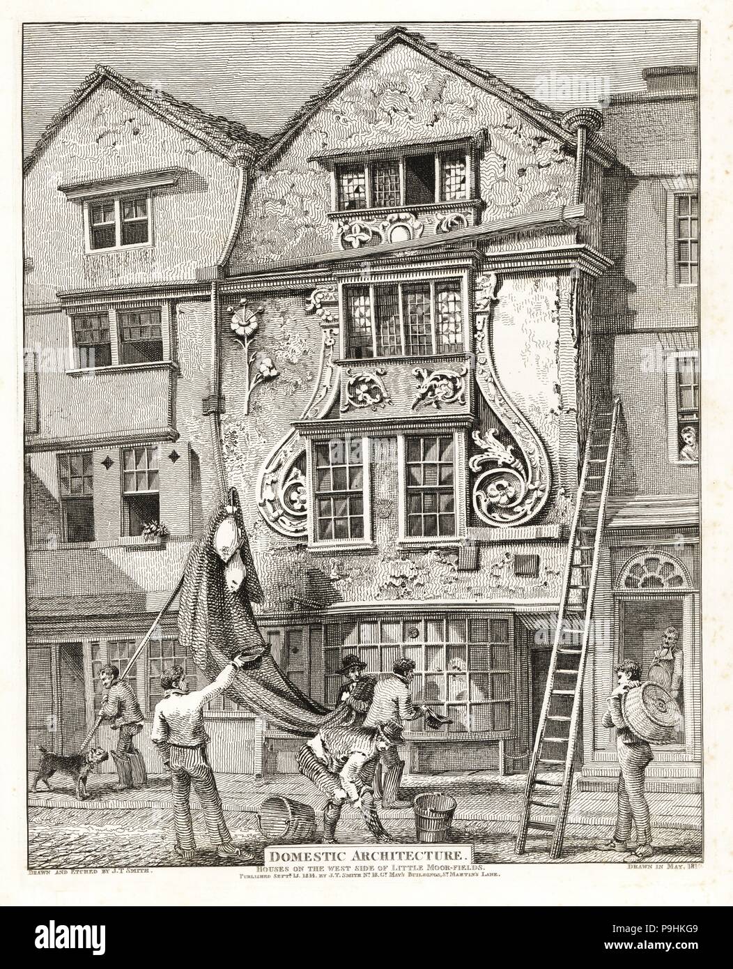 Stuart Houses from the reign of King Charles I in the Foliated Style on ...