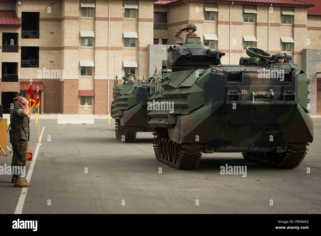 A U.S. Marine with 3rd Assault Amphibian Battalion (AABN), 1st Marine ...