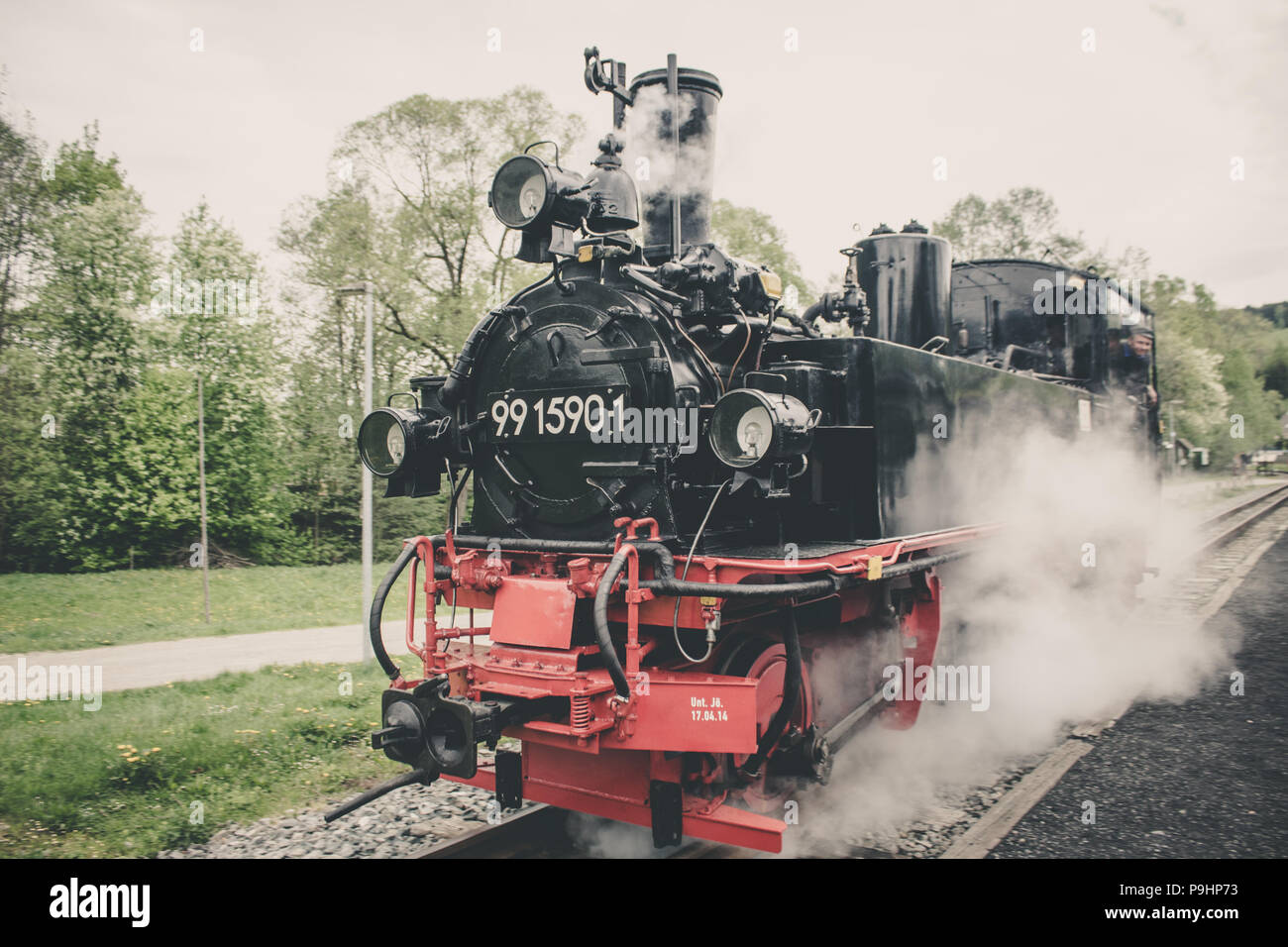 Small old steam locomotive hi-res stock photography and images - Alamy