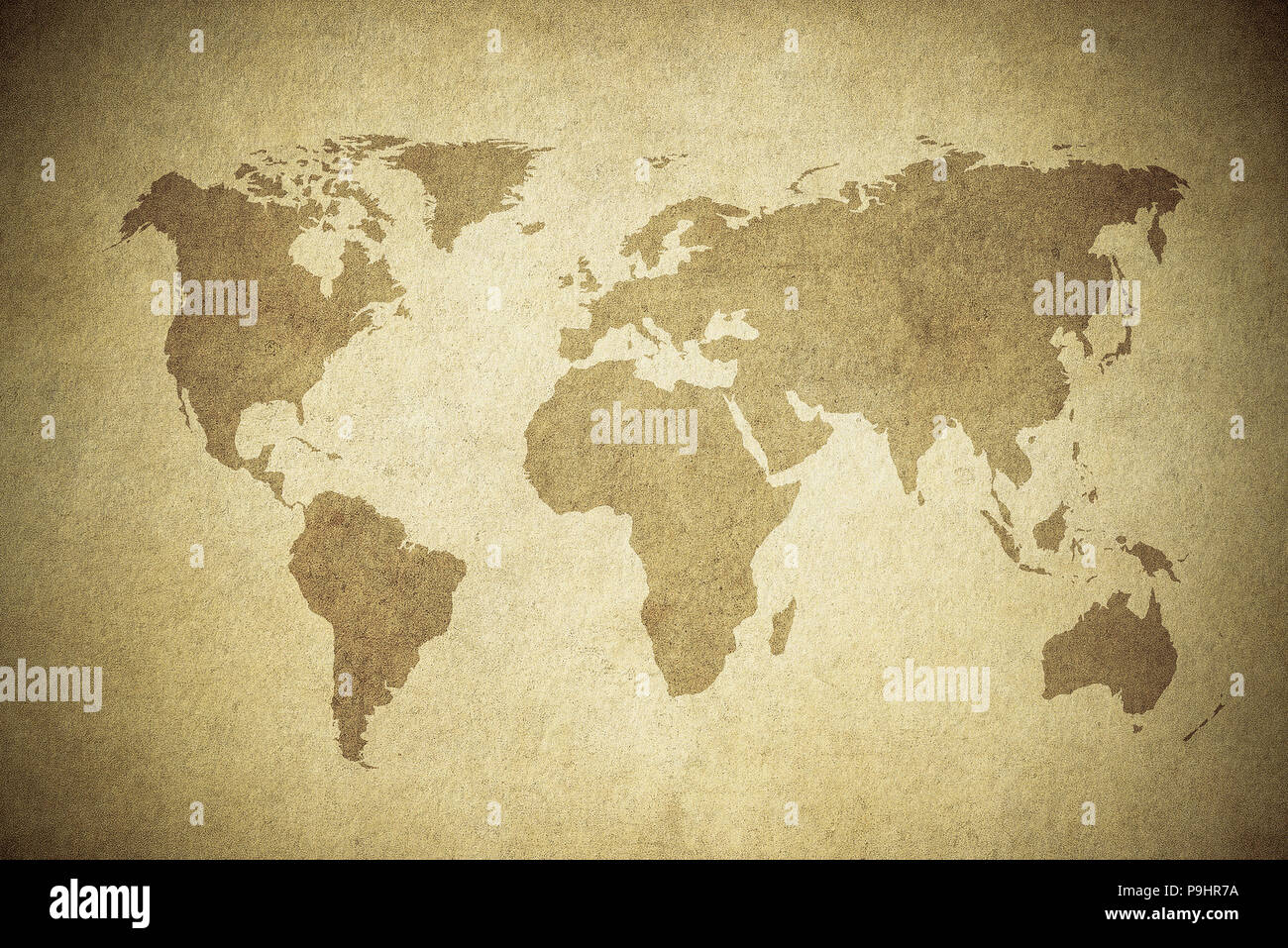 grunge map of the world Stock Photo - Alamy