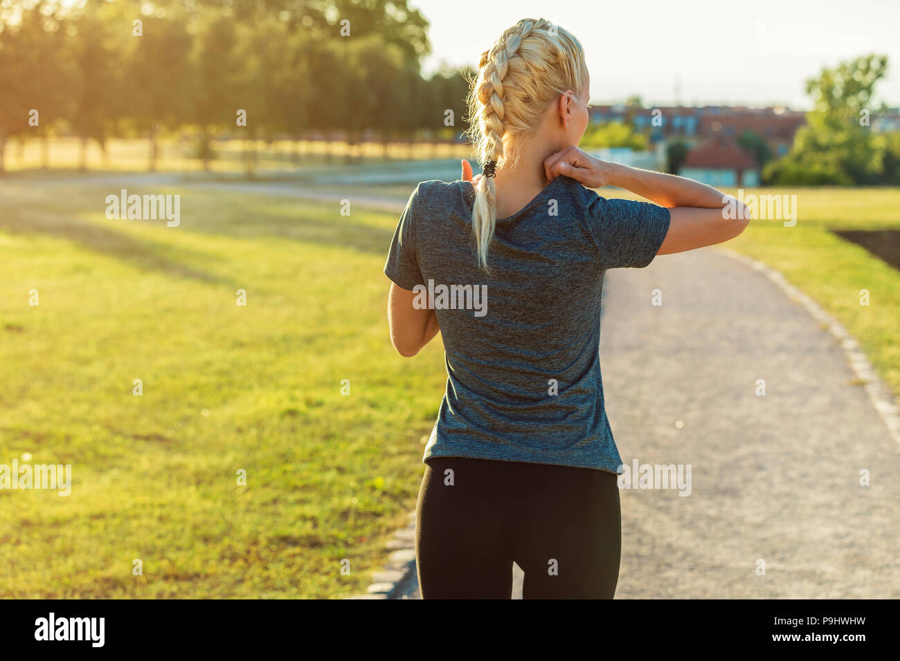 Beautiful sunset blond blonde hi-res stock photography and images - Alamy