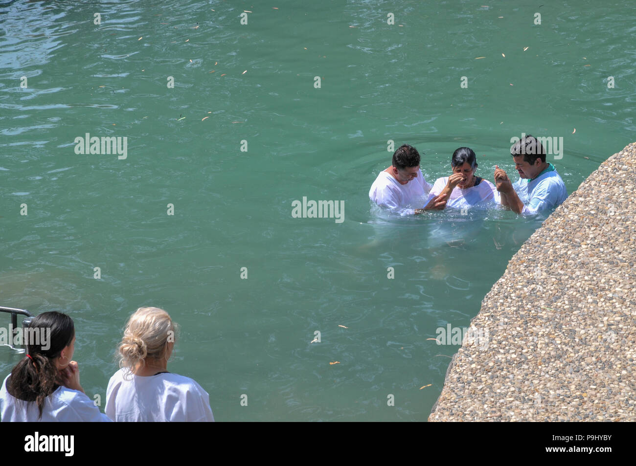 Israel, Yardenit Baptismal Site In the Lower Jordan River South of the ...
