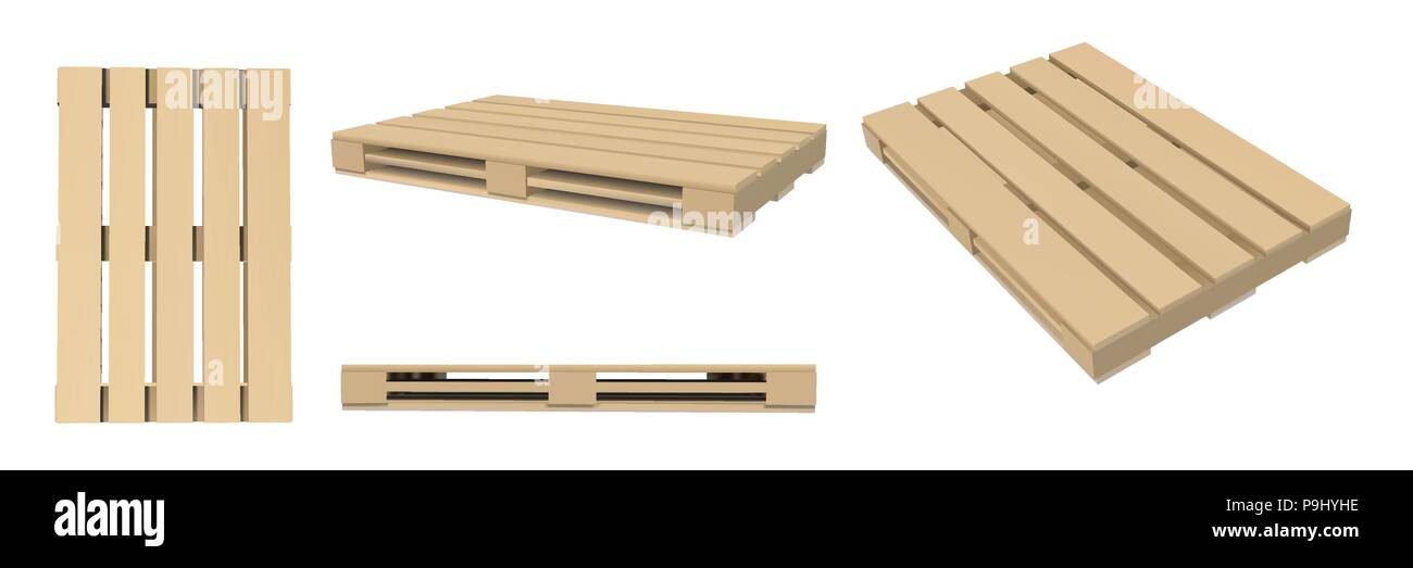 3D image of pallets Stock Vector Image & Art - Alamy