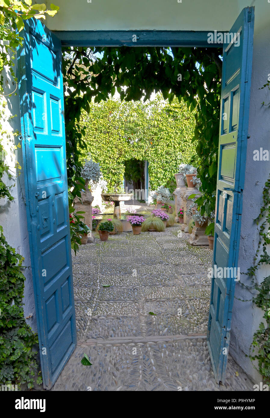 Doorway entrance gate courtyard hi-res stock photography and images - Alamy
