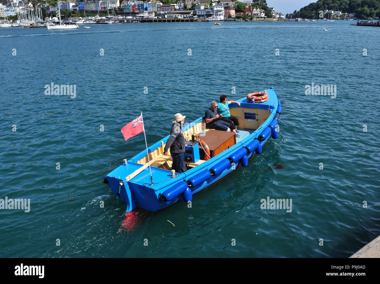 Small ferry boat, River Dart, Dartmouth, South Devon, England, UK Stock ...