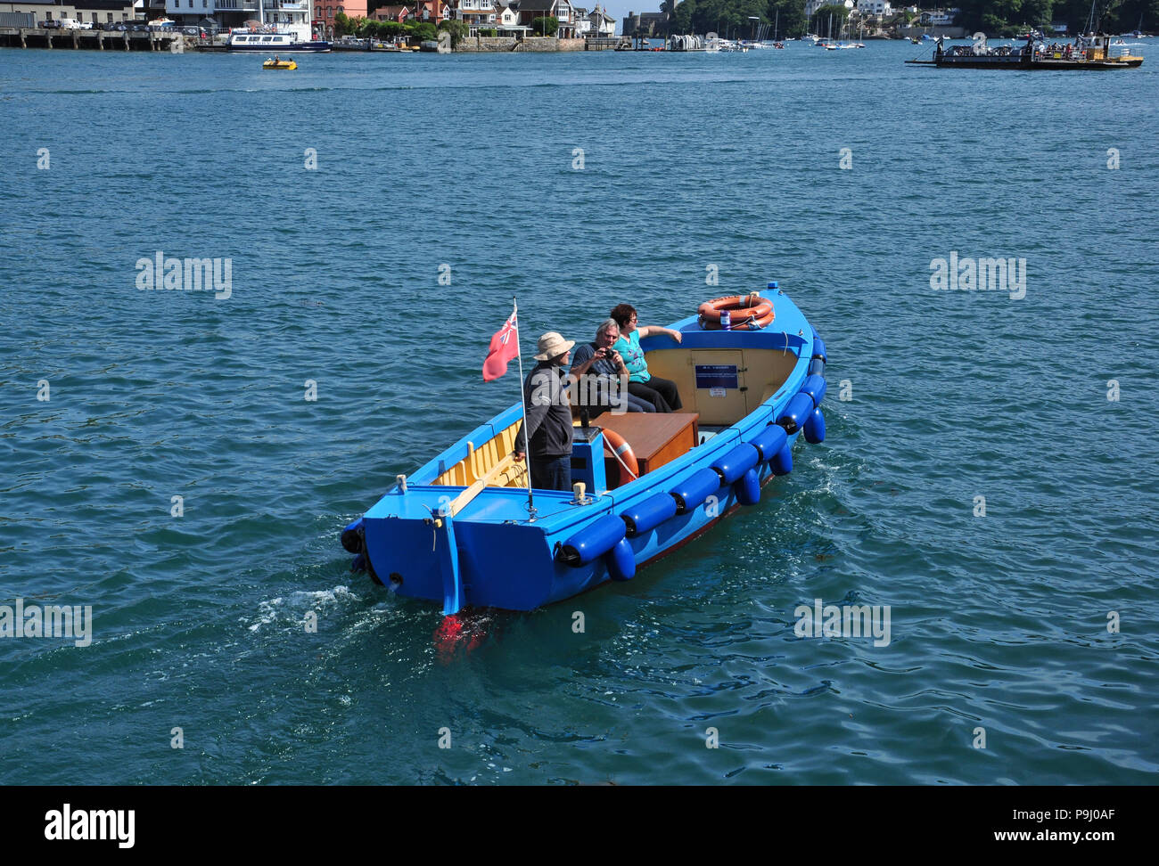 Small ferry boat, River Dart, Dartmouth, South Devon, England, UK Stock ...