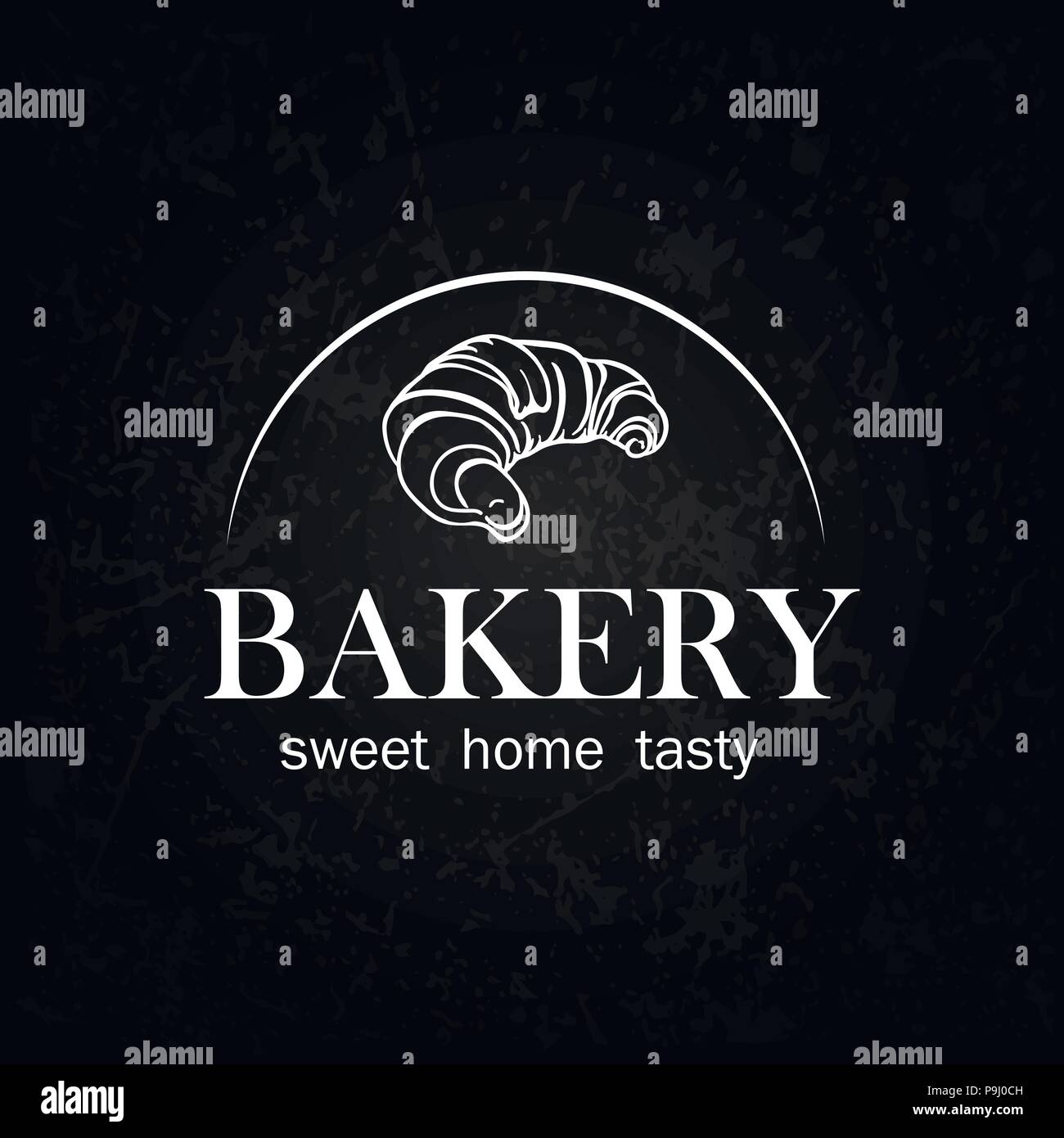 Signboard, logo or name for a baking shop with bread and sweets Stock ...