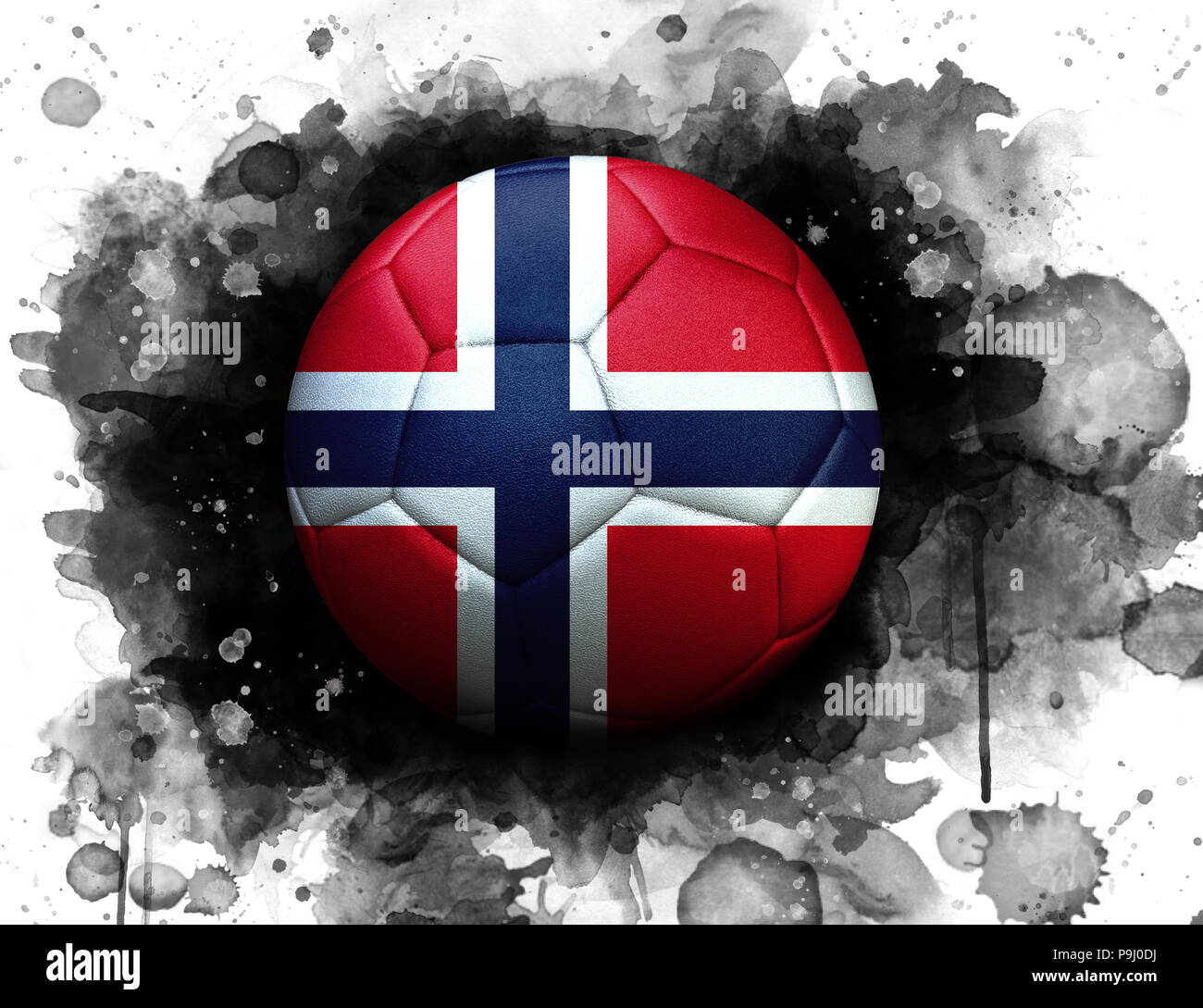 Soccer ball norway flag hi-res stock photography and images - Alamy