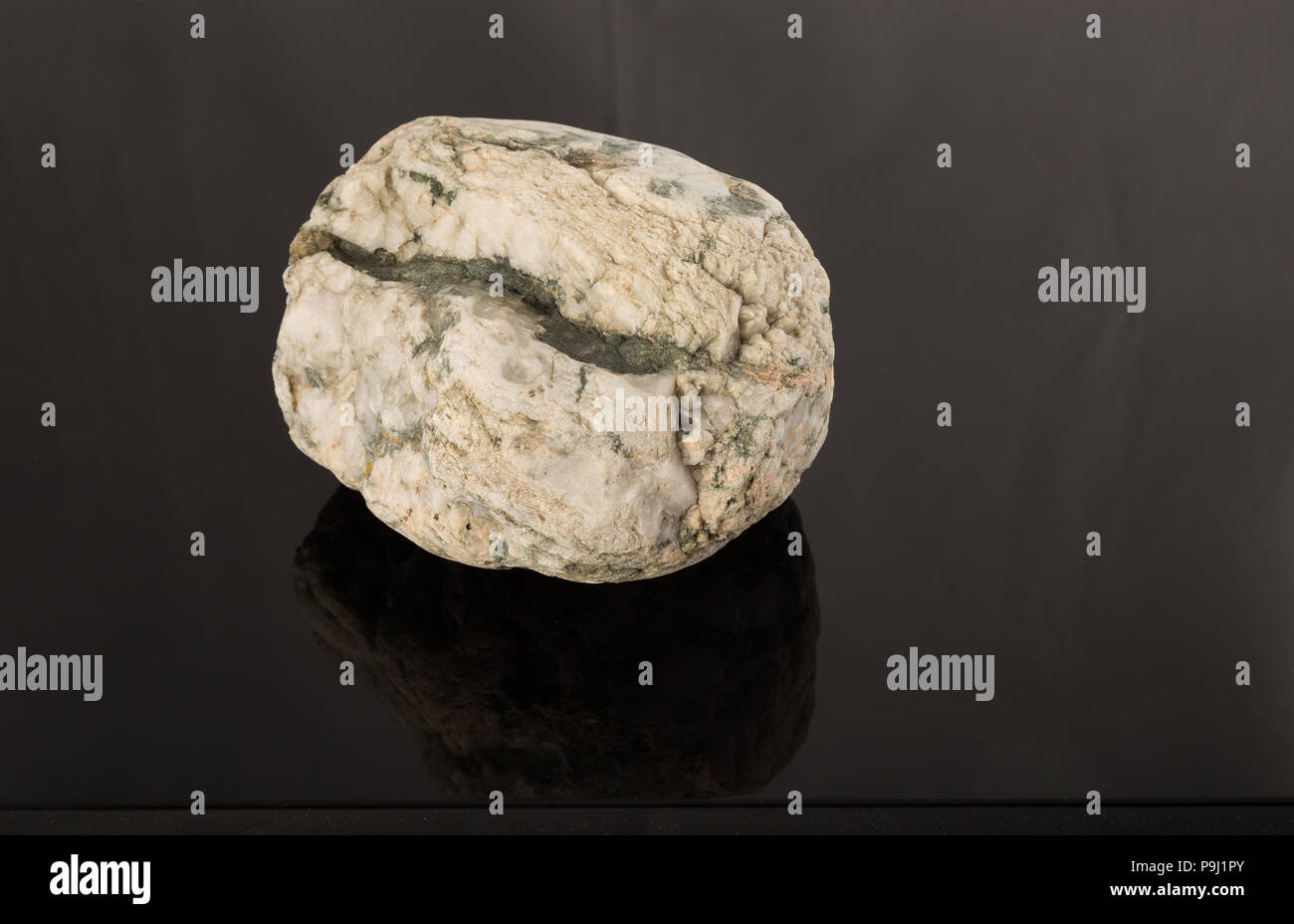 Natural stone on lacquered coating, reflection of objects Stock Photo ...