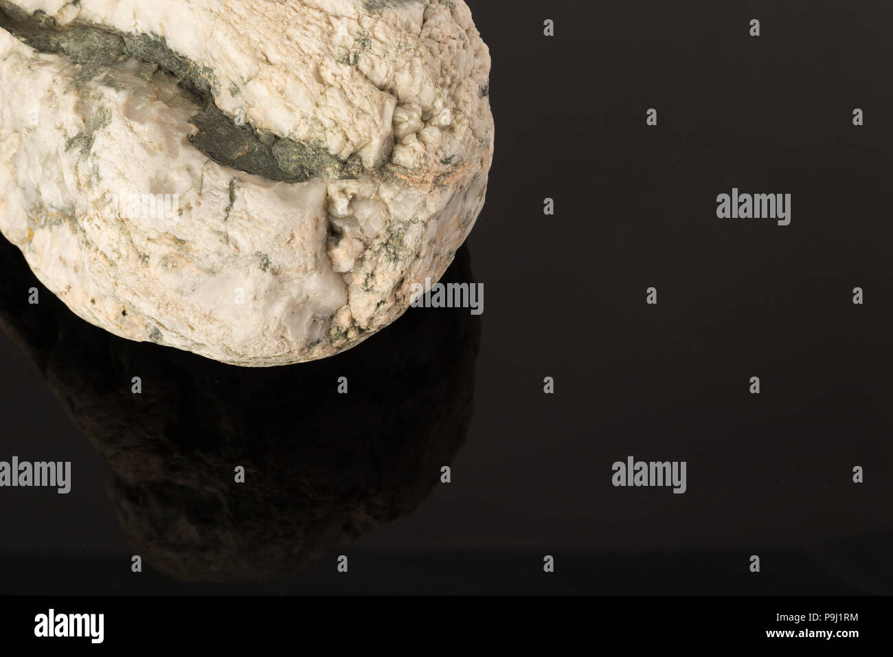 Natural stone on lacquered coating, reflection of objects Stock Photo ...