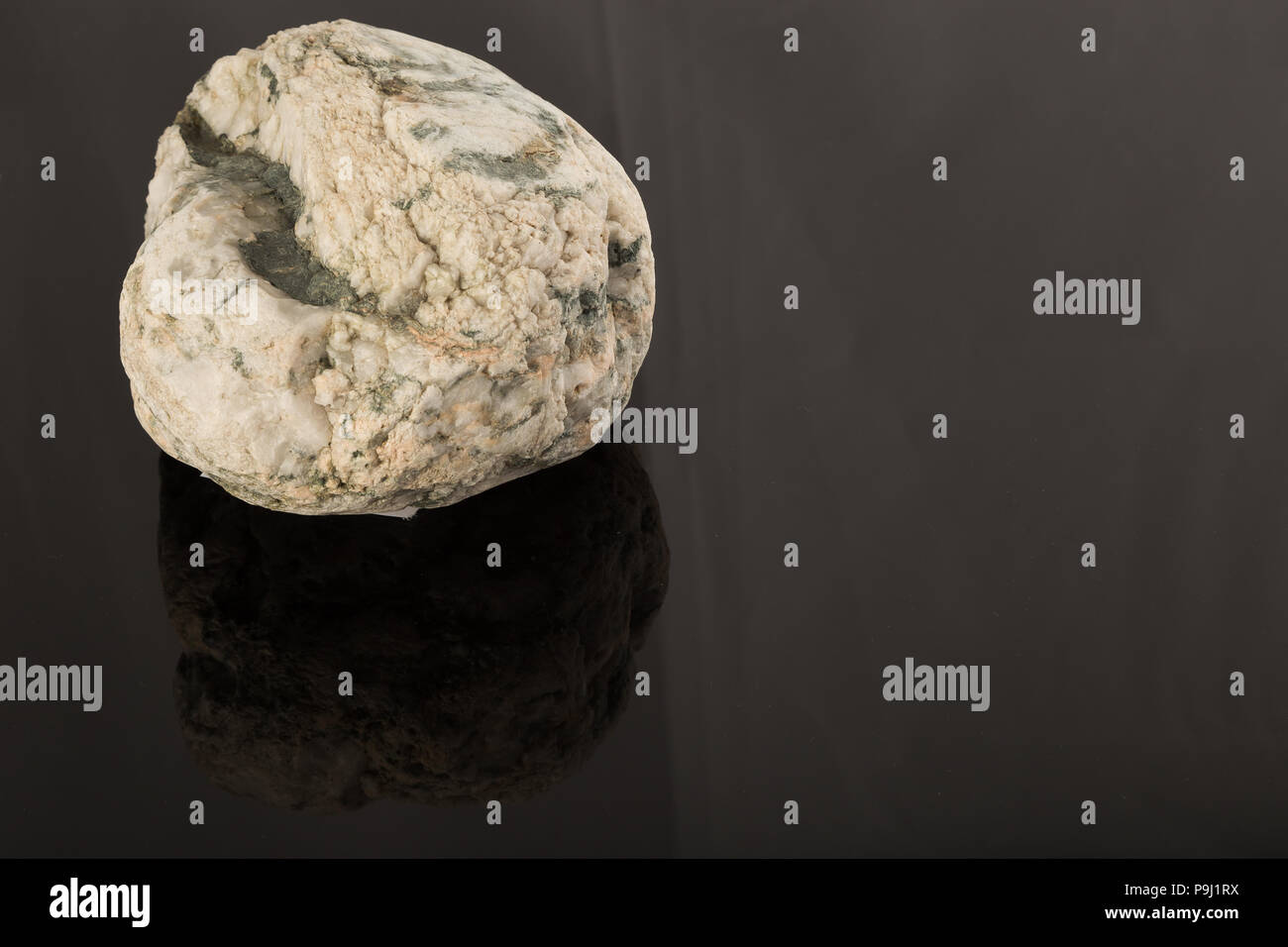 Natural stone on lacquered coating, reflection of objects Stock Photo ...