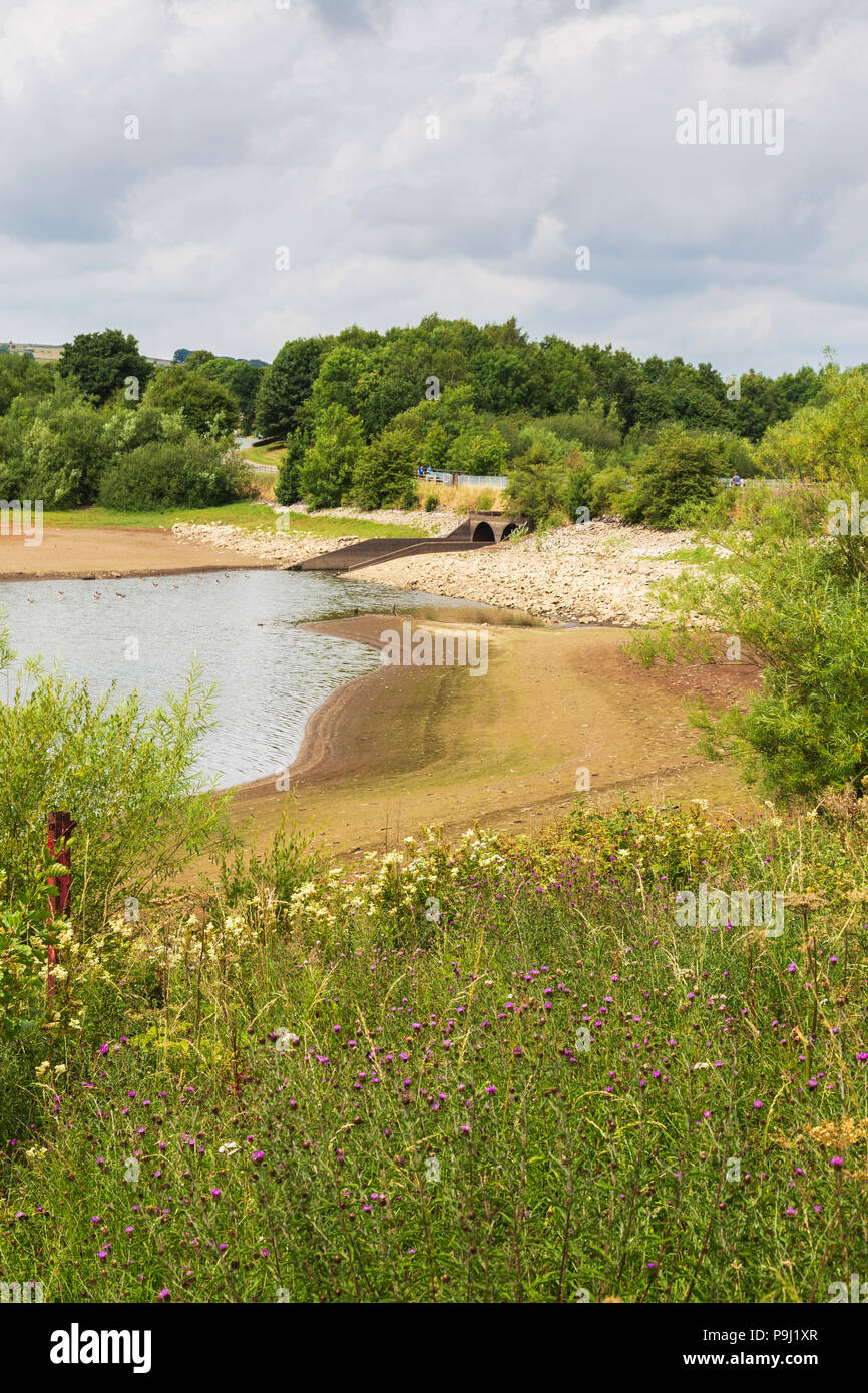 very Low Water at Tittesworth Reservoir near Leek in Staffordshire ...