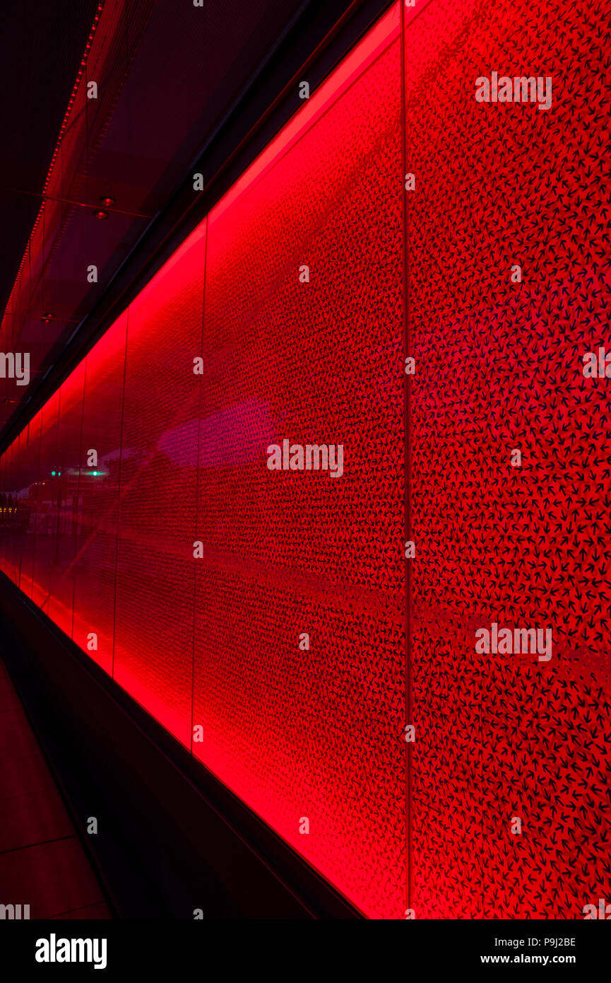 Allen Institute for Brain Science side of building with multicolored ...