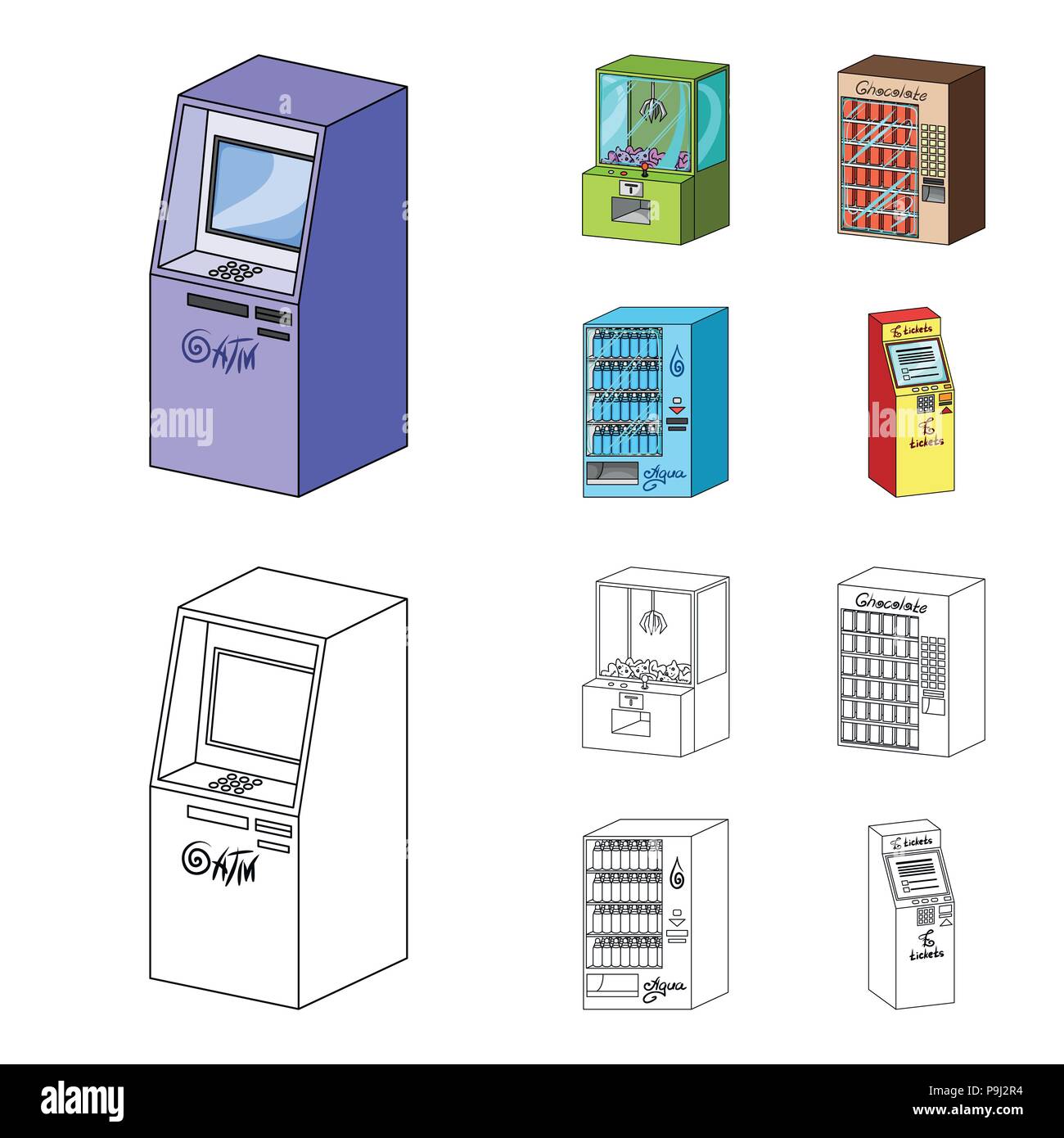 Ticket apparatus Stock Vector Images - Alamy