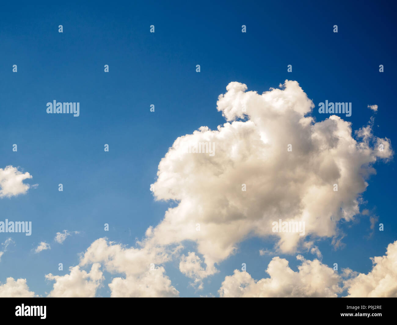 White clouds on nice blue sky background Stock Photo - Alamy
