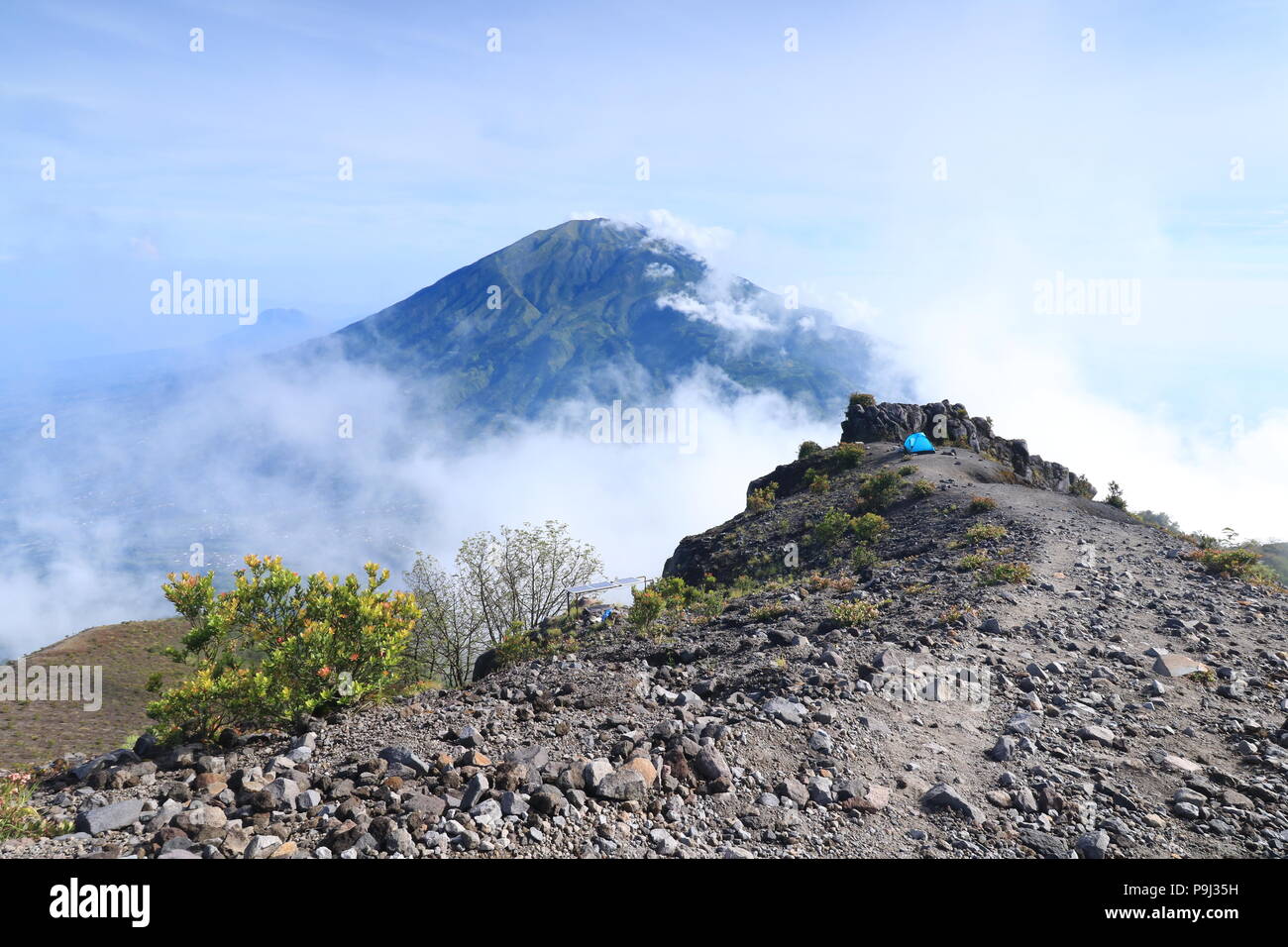 Merbabu crater hi-res stock photography and images - Alamy
