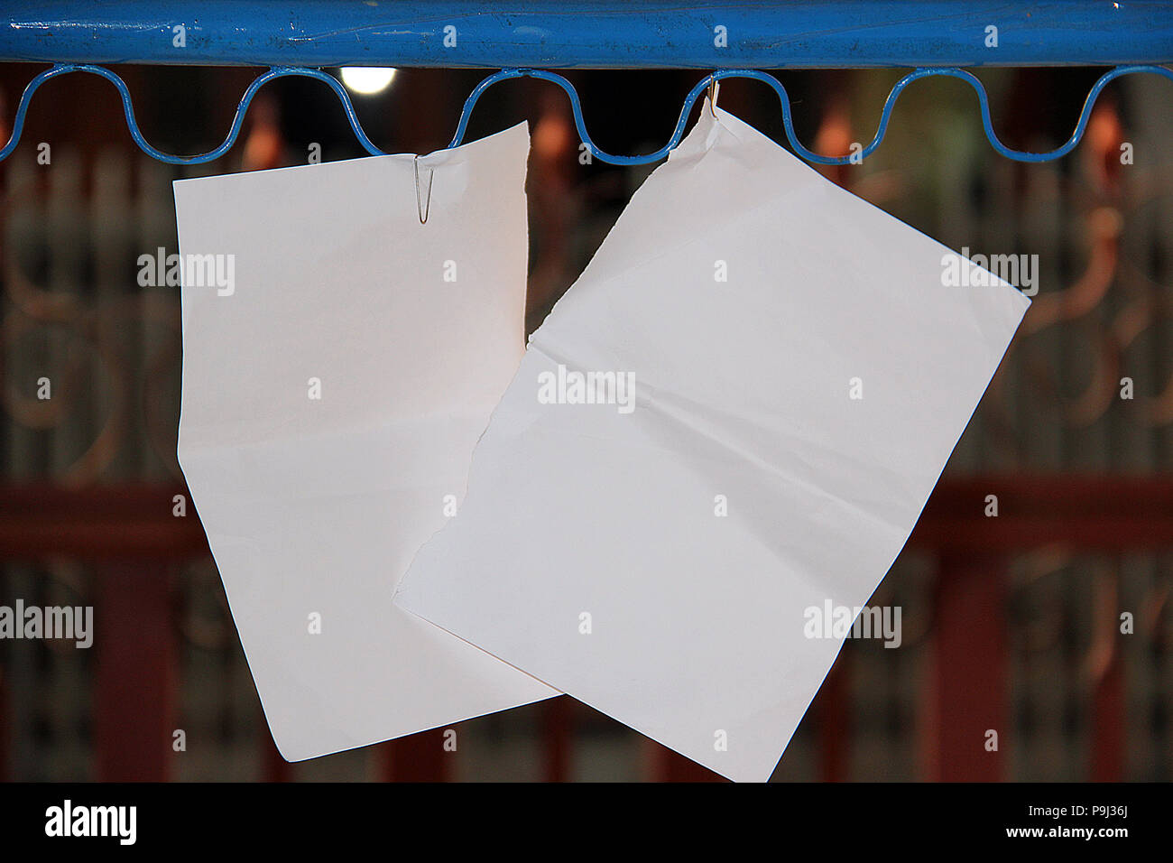 White paper ripped in half hi-res stock photography and images - Alamy