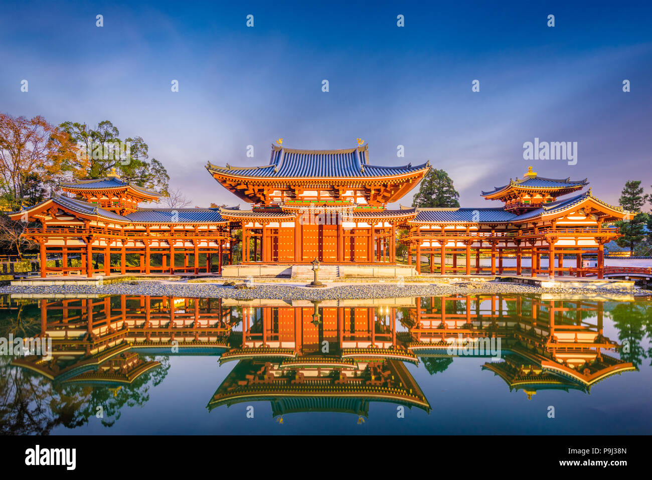 Uji, Kyoto, Japan at Byodo-in Temple's Phoenix hall Stock Photo - Alamy