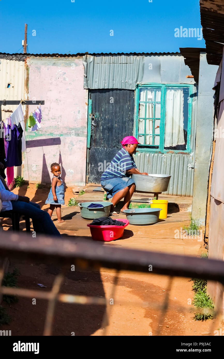 Johannesburg, South Africa, September 11, 2011, African mother and ...