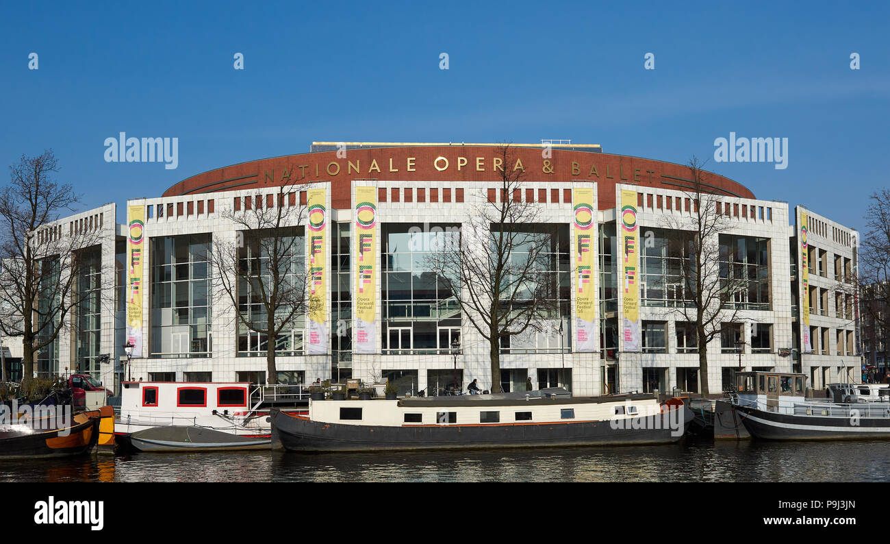 National opera and ballet building amsterdam hi-res stock photography ...