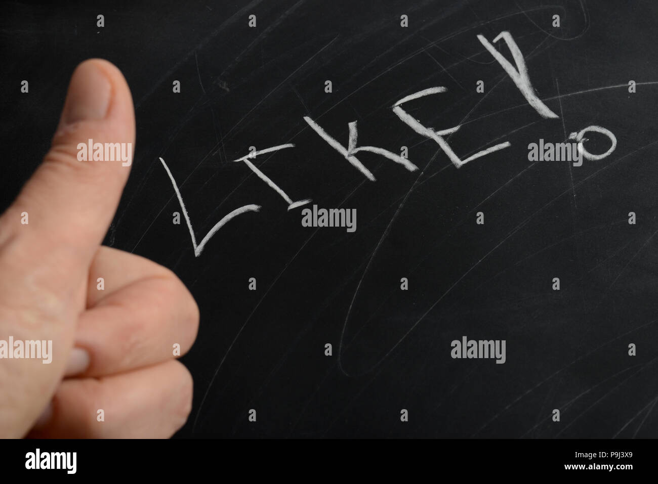 like sign and text Stock Photo - Alamy