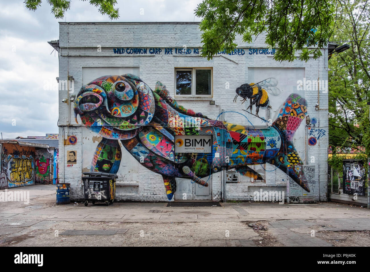 Berlin-Friedrichshain RAW Gelände.BIMM Music Institute building with ...