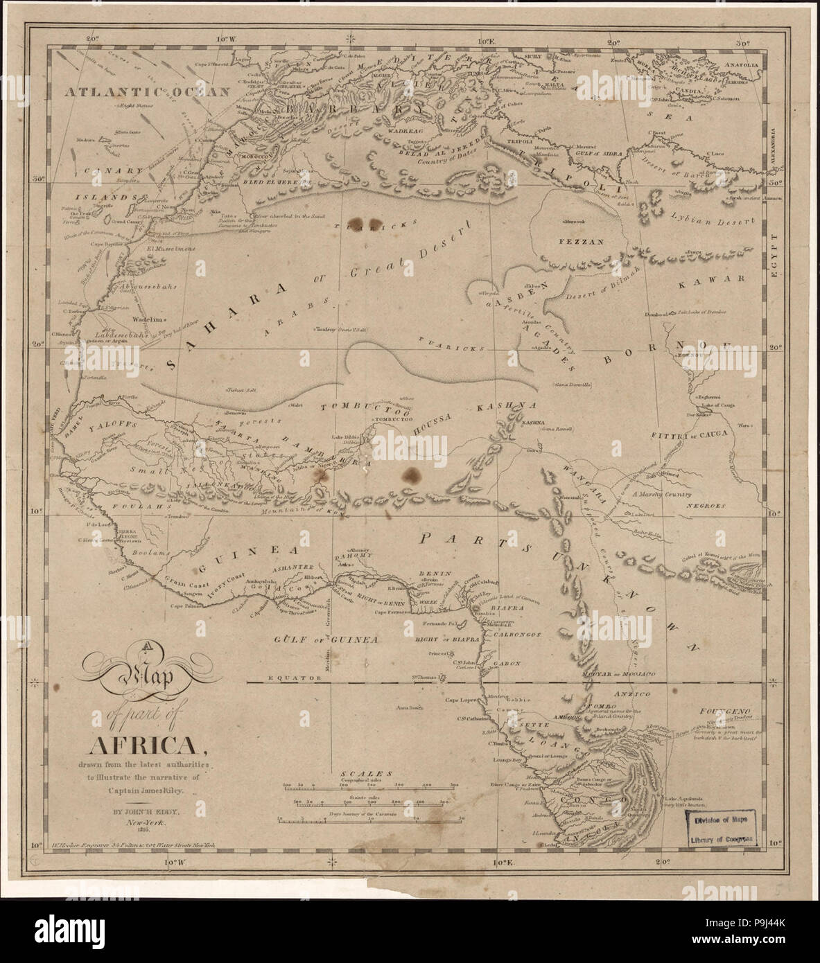 A Map of part of Africa - drawn by the latest authorities to illustrate ...