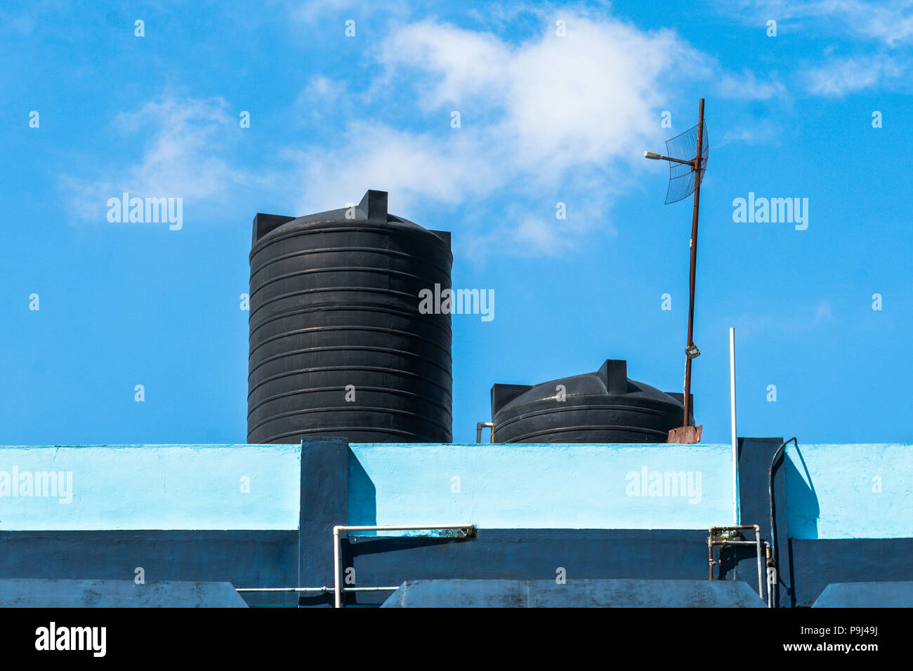 Water Tank Storage Roof Stock Photos & Water Tank Storage Roof Stock ...