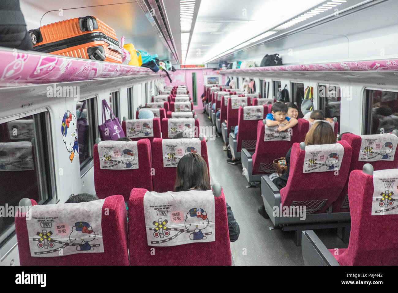 Hello Kitty,cat,design,Taroko,Express,train,livery,Eva Air,sponsored ...