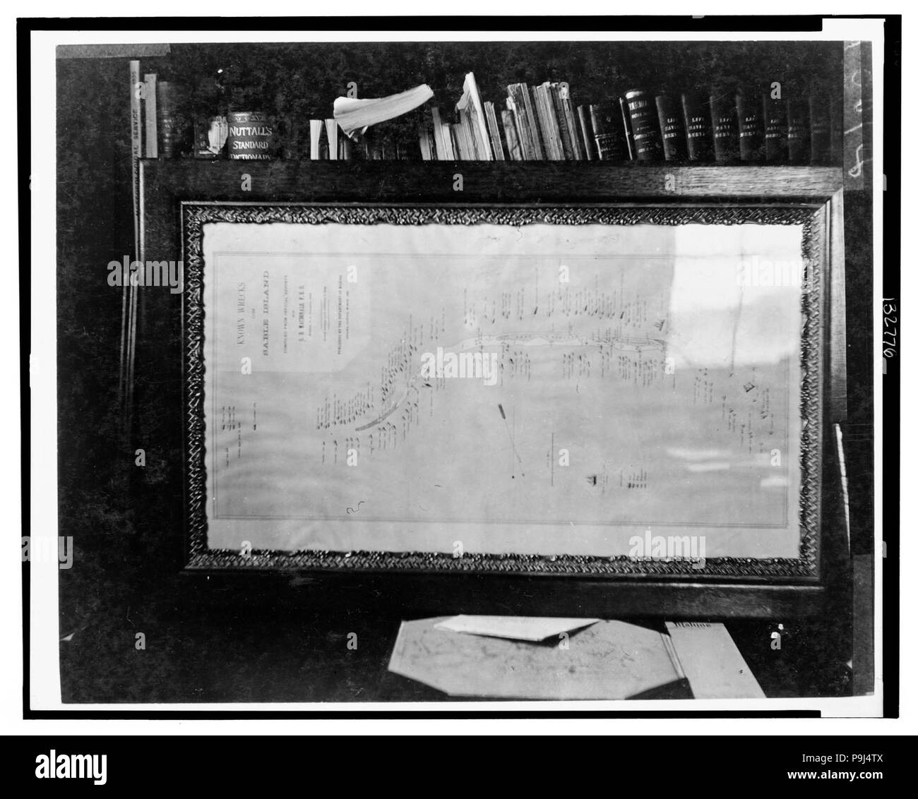 A map of Sable Island showing the location of the known wrecks upon the ...