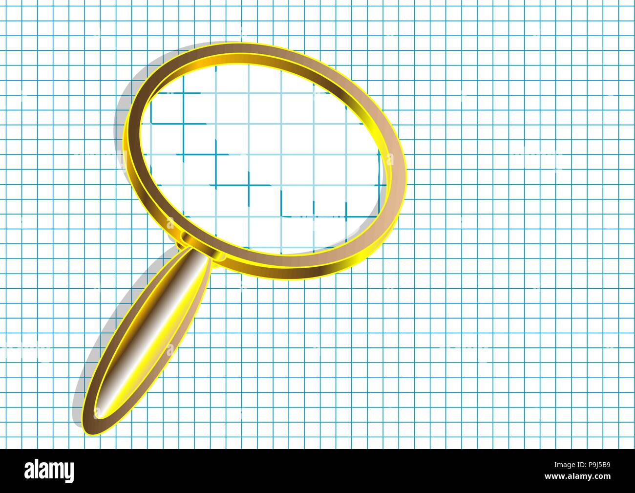 Retro magnifier Stock Vector Images - Alamy