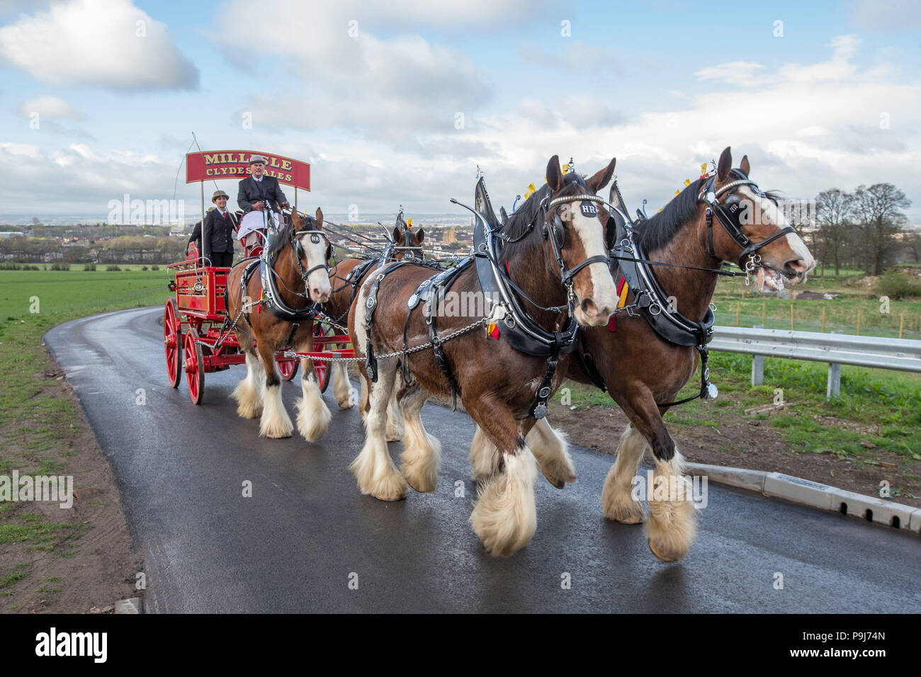Horse Drawn Freight Wagon High Resolution Stock Photography and Images ...