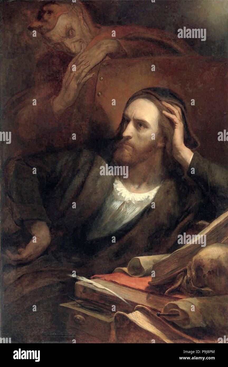 Scheffer Ary - Faust and Mephistoles Stock Photo - Alamy