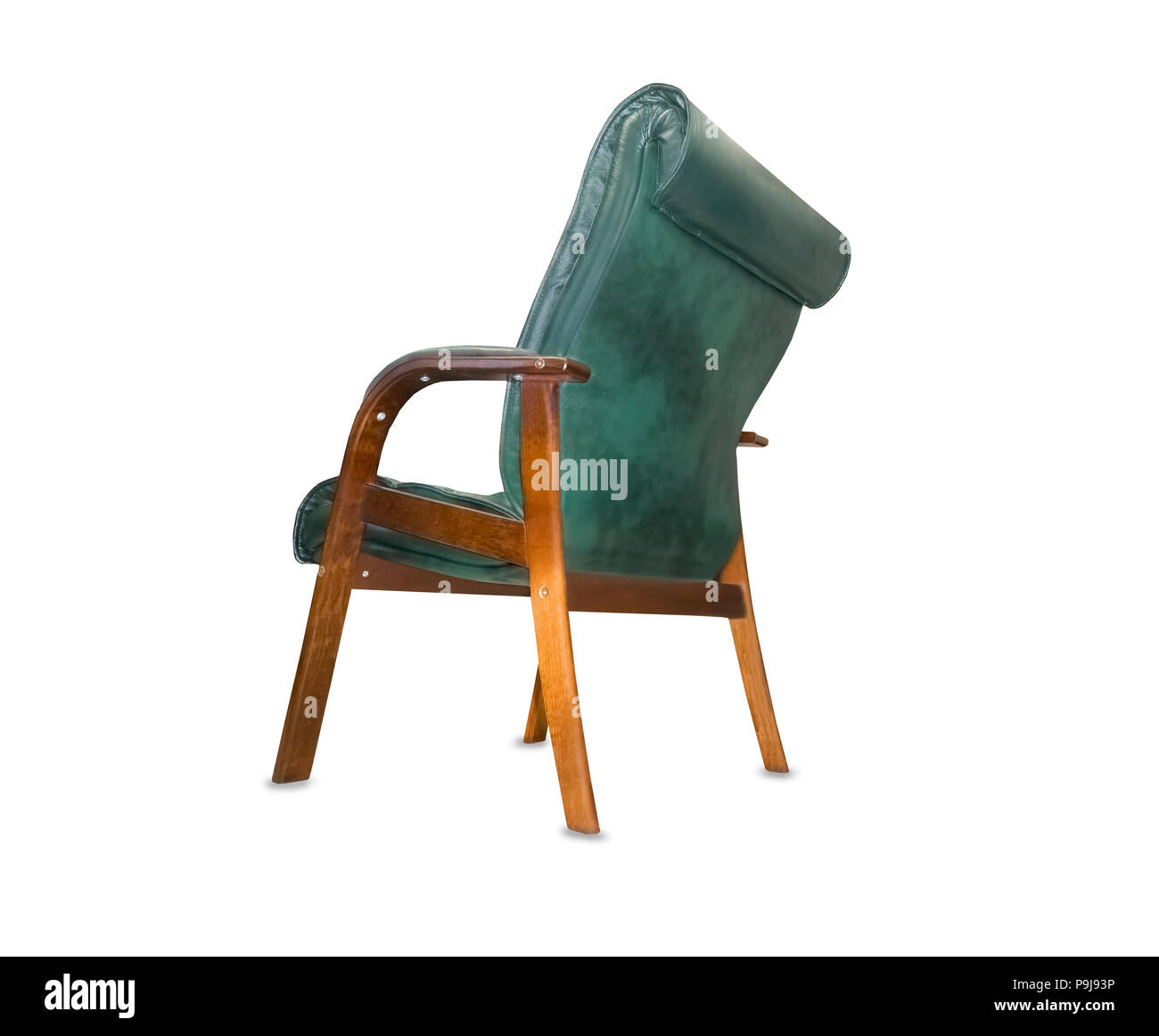 Back of leather armchair hi-res stock photography and images - Alamy