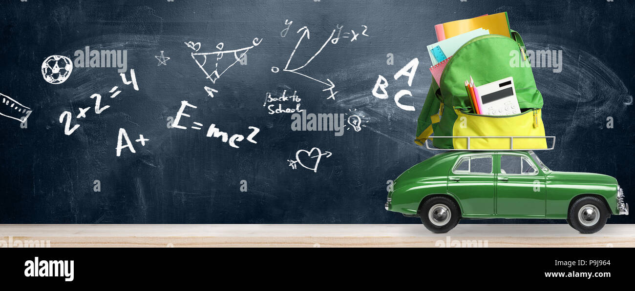 Back to school car Stock Photo - Alamy