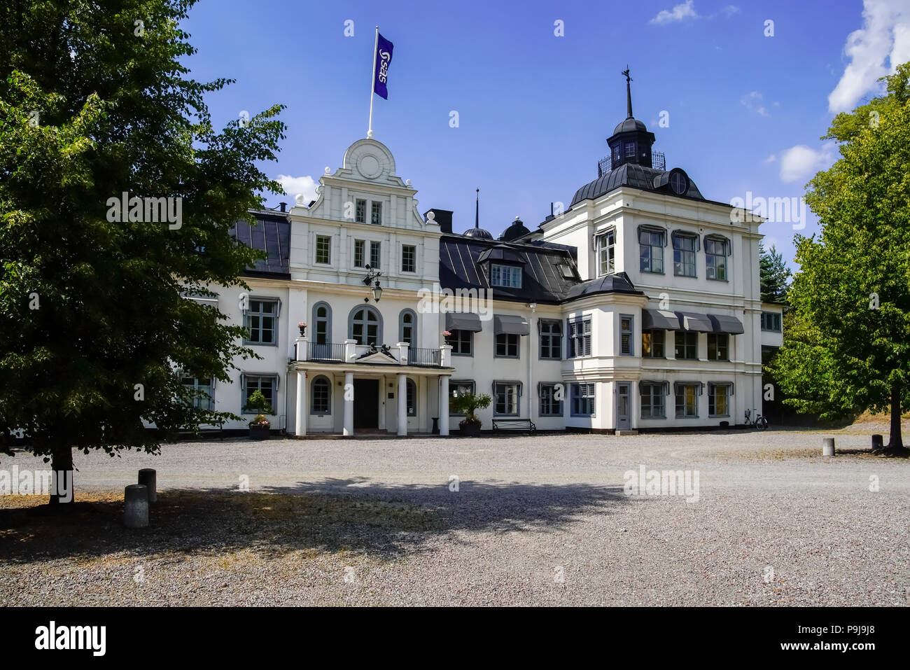 View of Frösunda Manor, Solna, Sweden Stock Photo - Alamy
