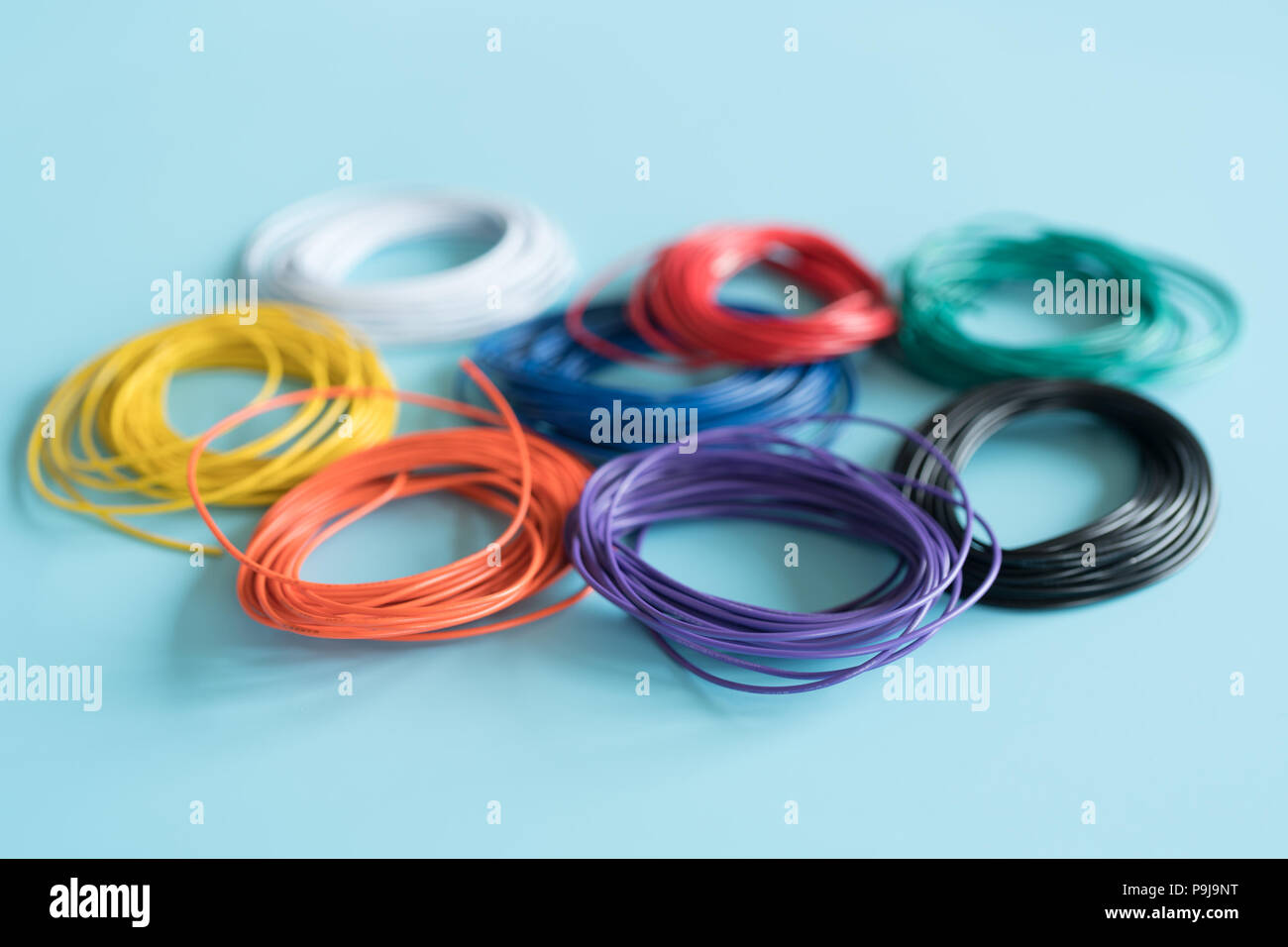 Electrical wiring electrical installation of cabling Stock Photo - Alamy
