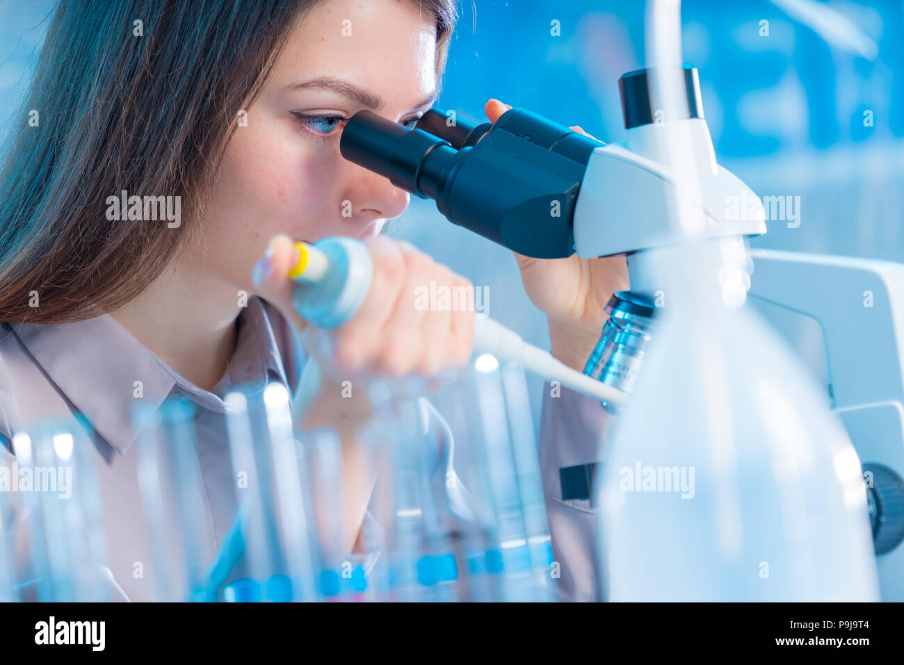 Chemist in his laboratory hi-res stock photography and images - Alamy
